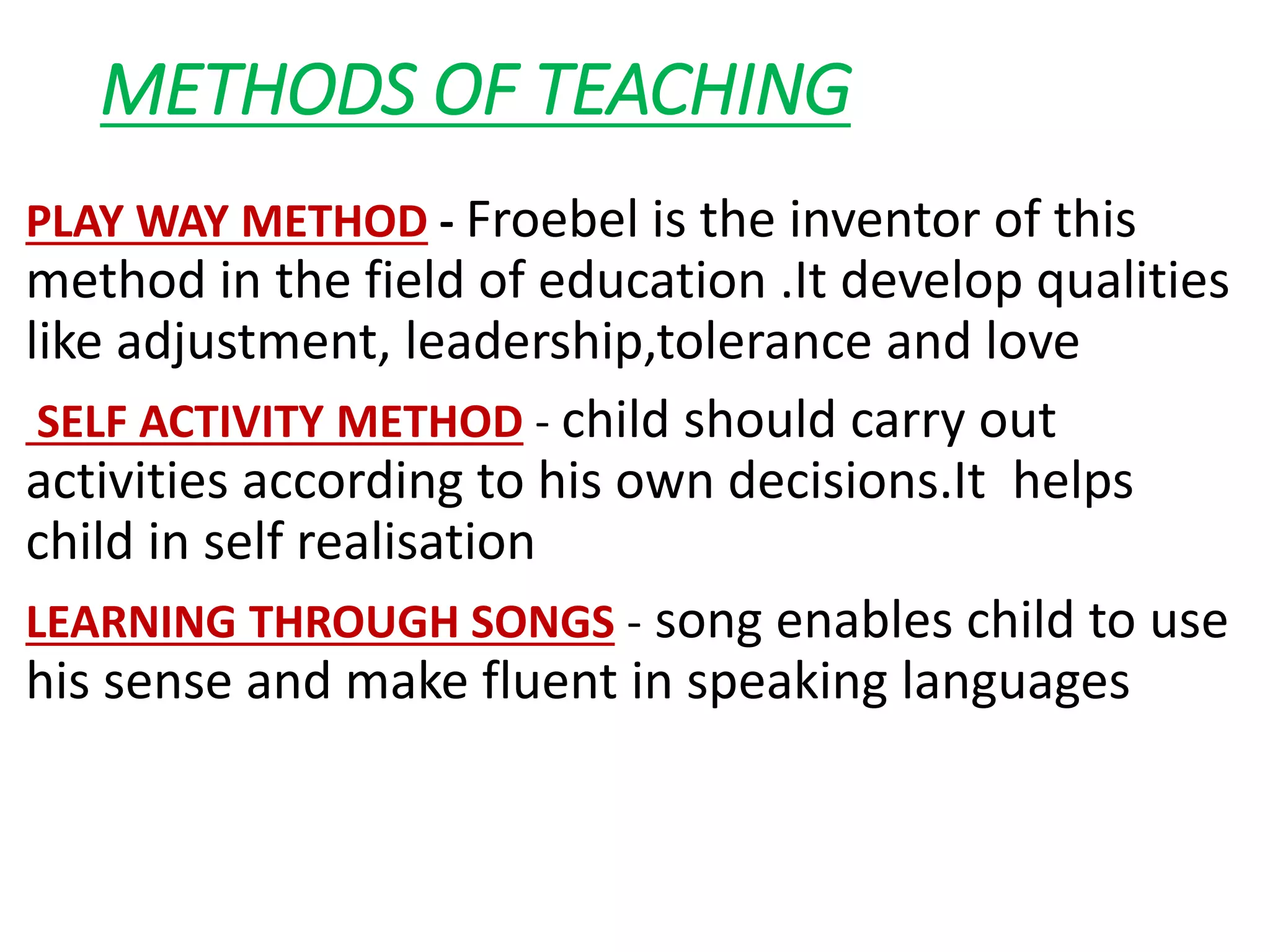 Edu 1 contributions of froebel arya. s 24 | PPTX