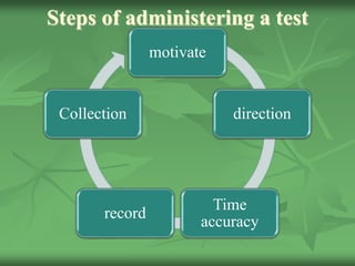 administrating test,scoring,grading vs marks | PPTX