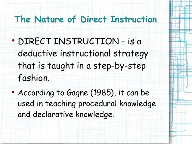 Teaching Basic Skills Through Direct Instruction