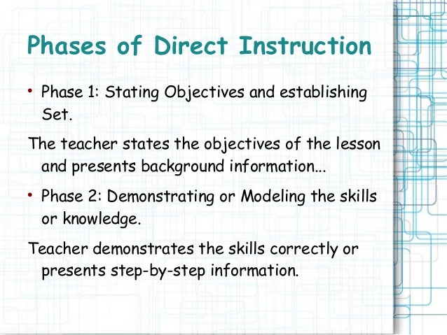 Teaching Basic Skills Through Direct Instruction