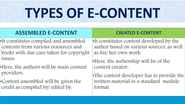 Edu 204.11 E- content | PPT