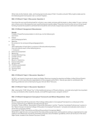Edu 210 all weeks discussion and assignments – entire course | DOCX