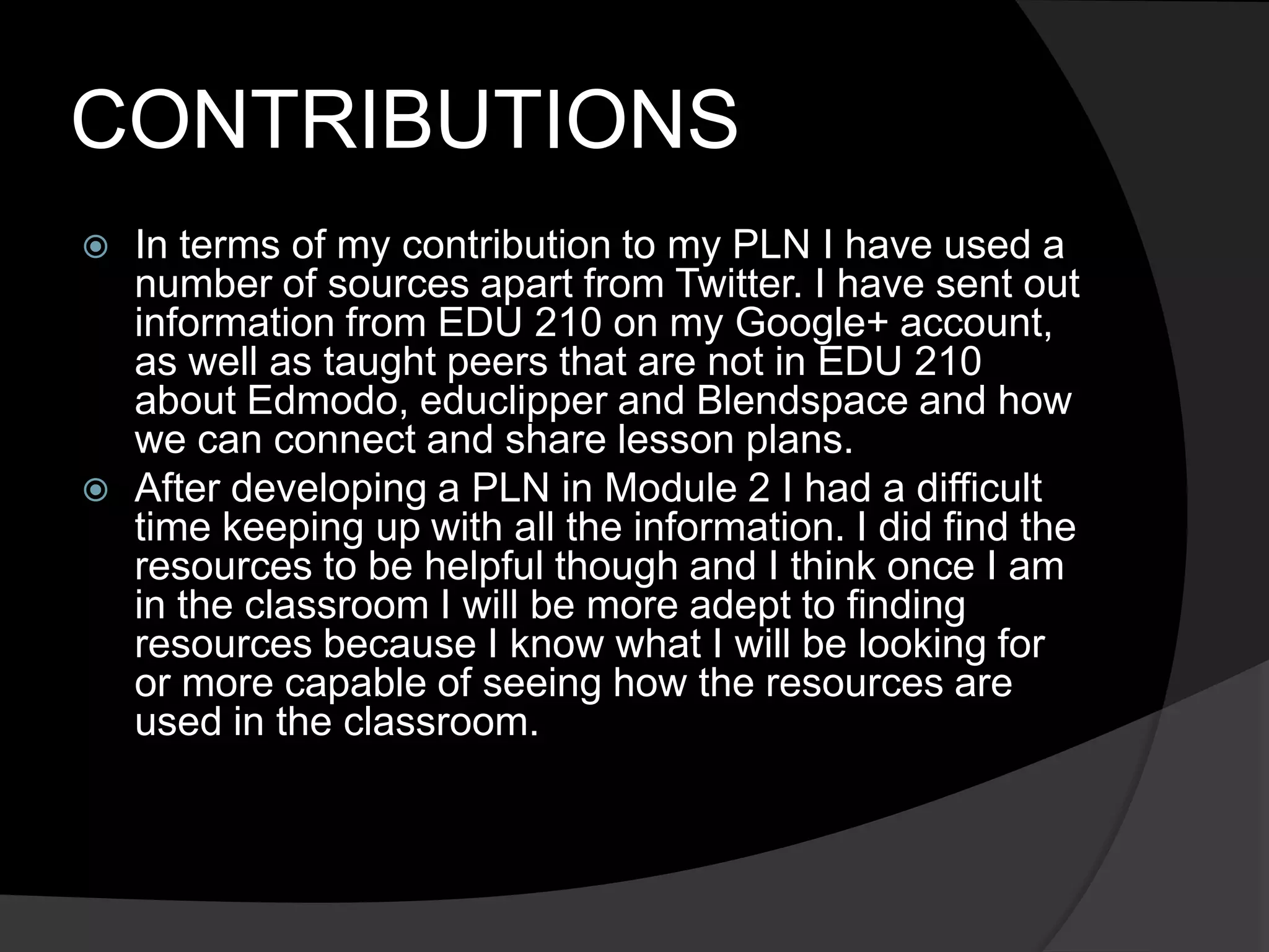 Multimedia PLN Reflection | PPT