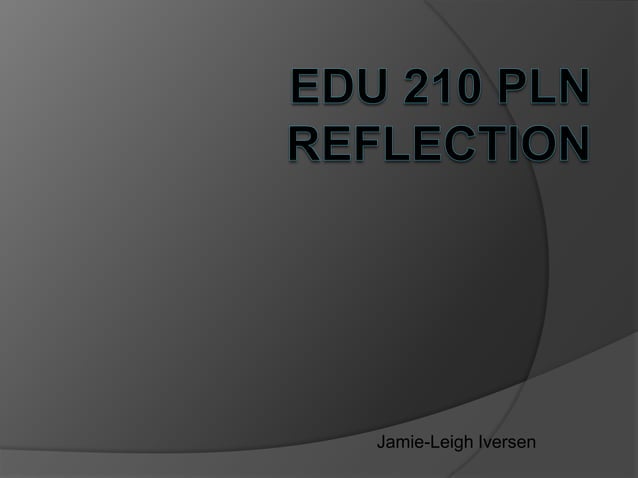Multimedia PLN Reflection | PPT
