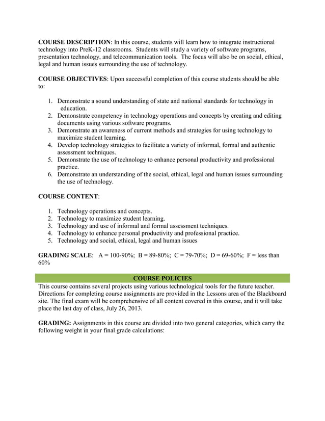 Edu 225 102 syllabus spring 2014 brockman | PDF