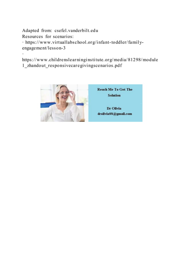 EDU 234 Teacher-Family Scenarios Assignment Rubric[Instructors may | DOCX