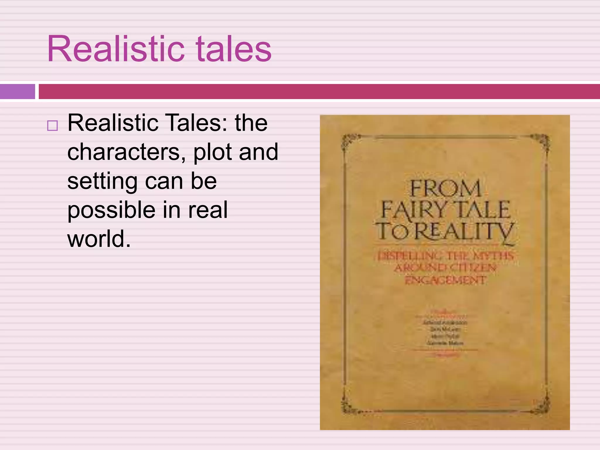 Types of Tales (Traditional Tales) | PPTX
