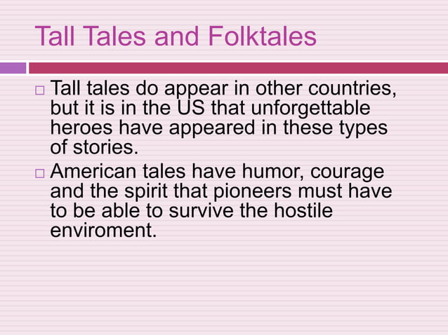 Types of Tales (Traditional Tales) | PPTX