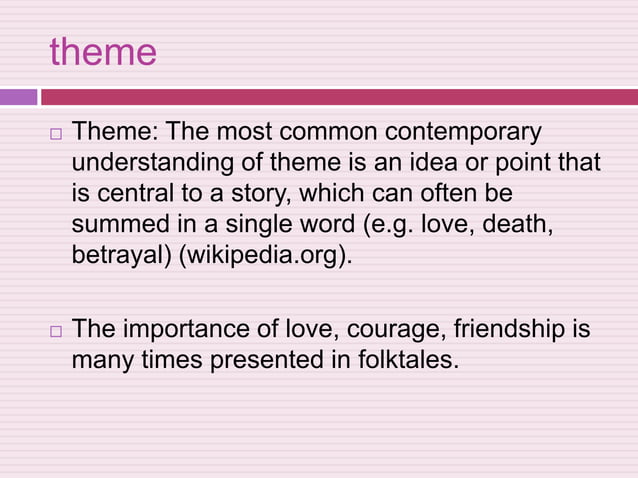 Types of Tales (Traditional Tales) | PPTX