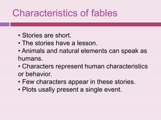 Types of Tales (Traditional Tales) | PPTX