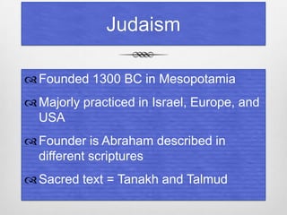 5 Major World Religions | PPTX