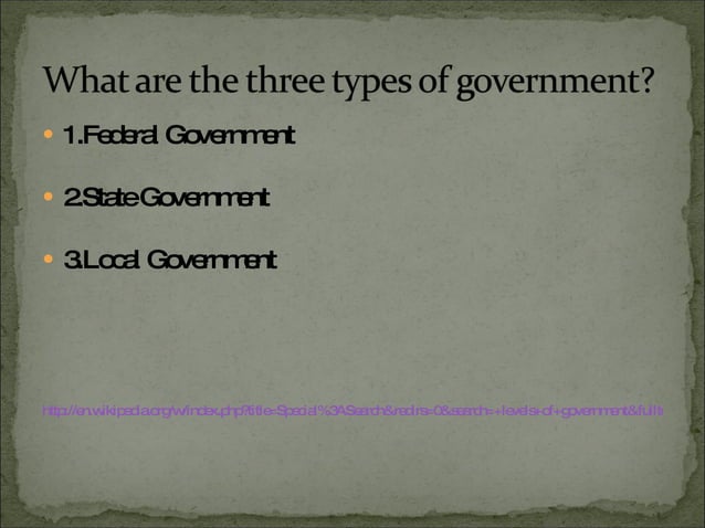 Government Power Point-3rd Grade | PPT