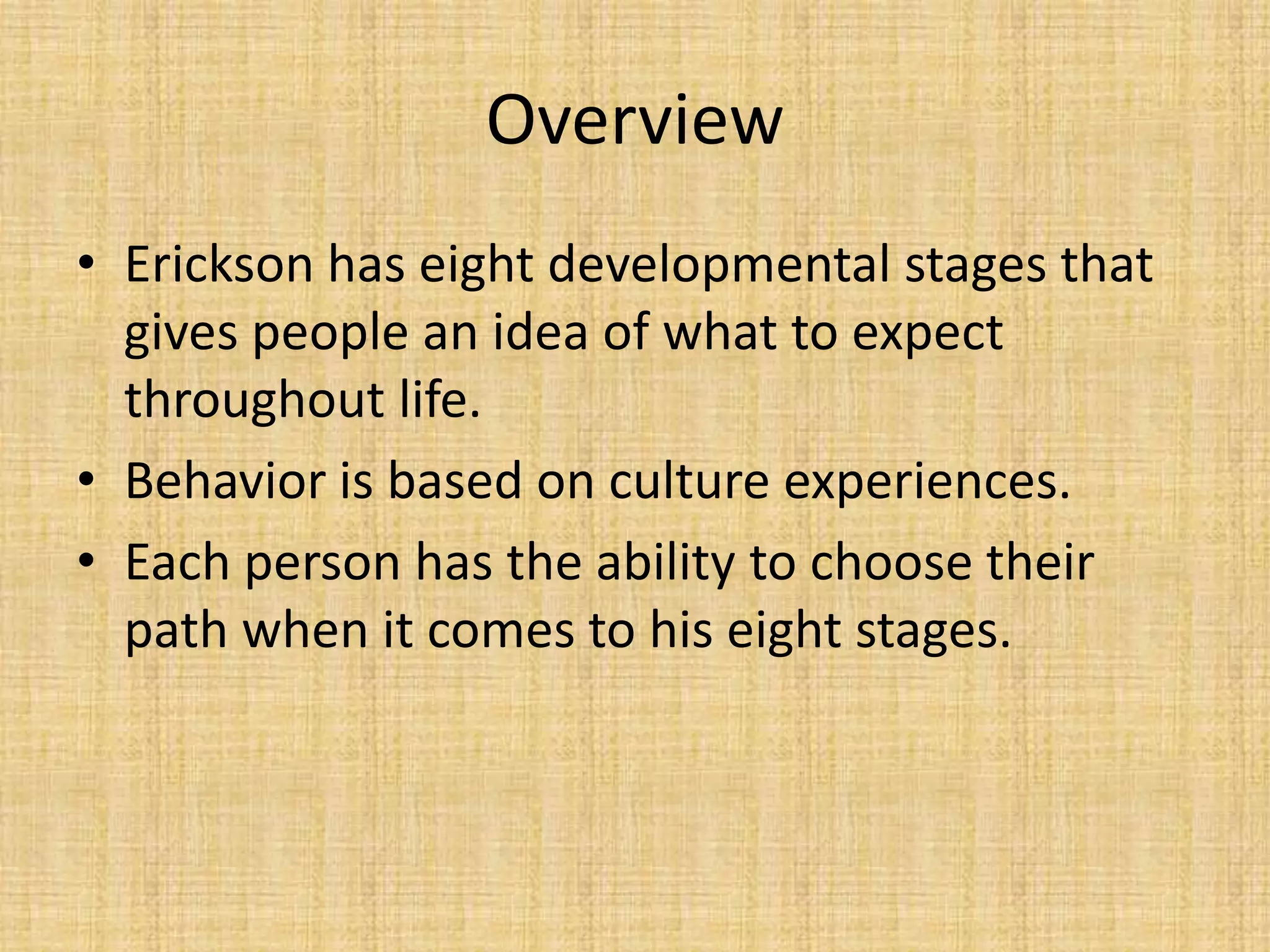 Erickson’s Psychosocial Stages of Development | PPTX