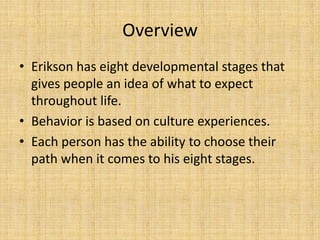 Erikson's Psychosocial Stages of Development | PPTX