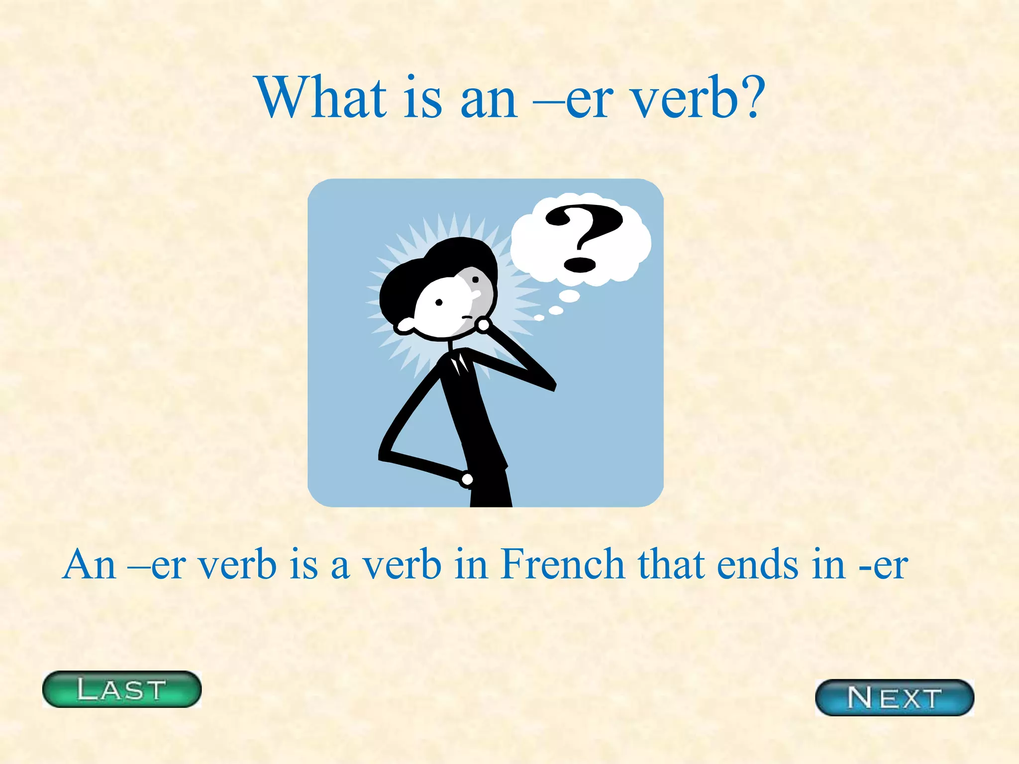 Conjugating -er verbs in french | PPTX