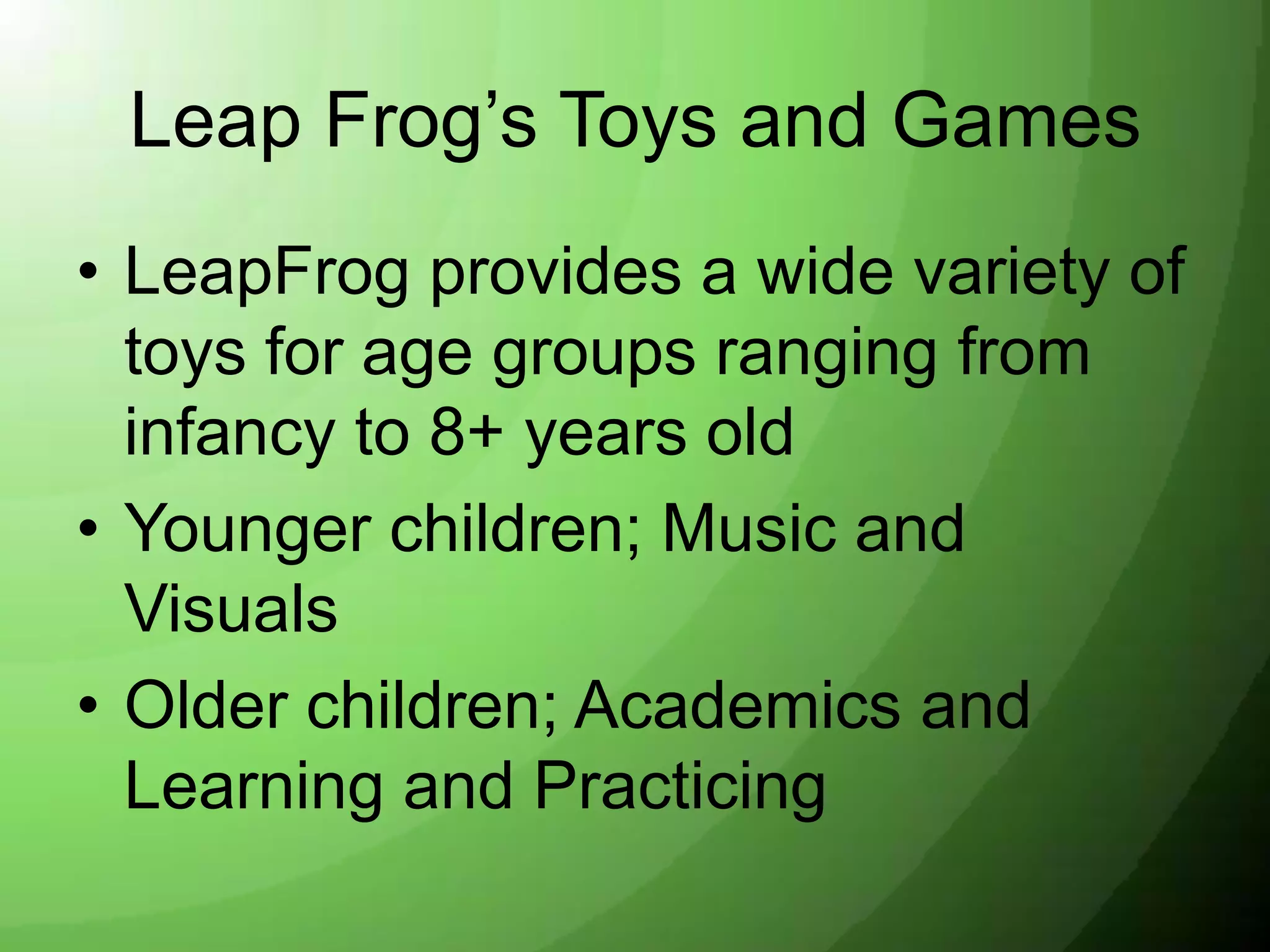 Leap Frog Presentation | PPTX