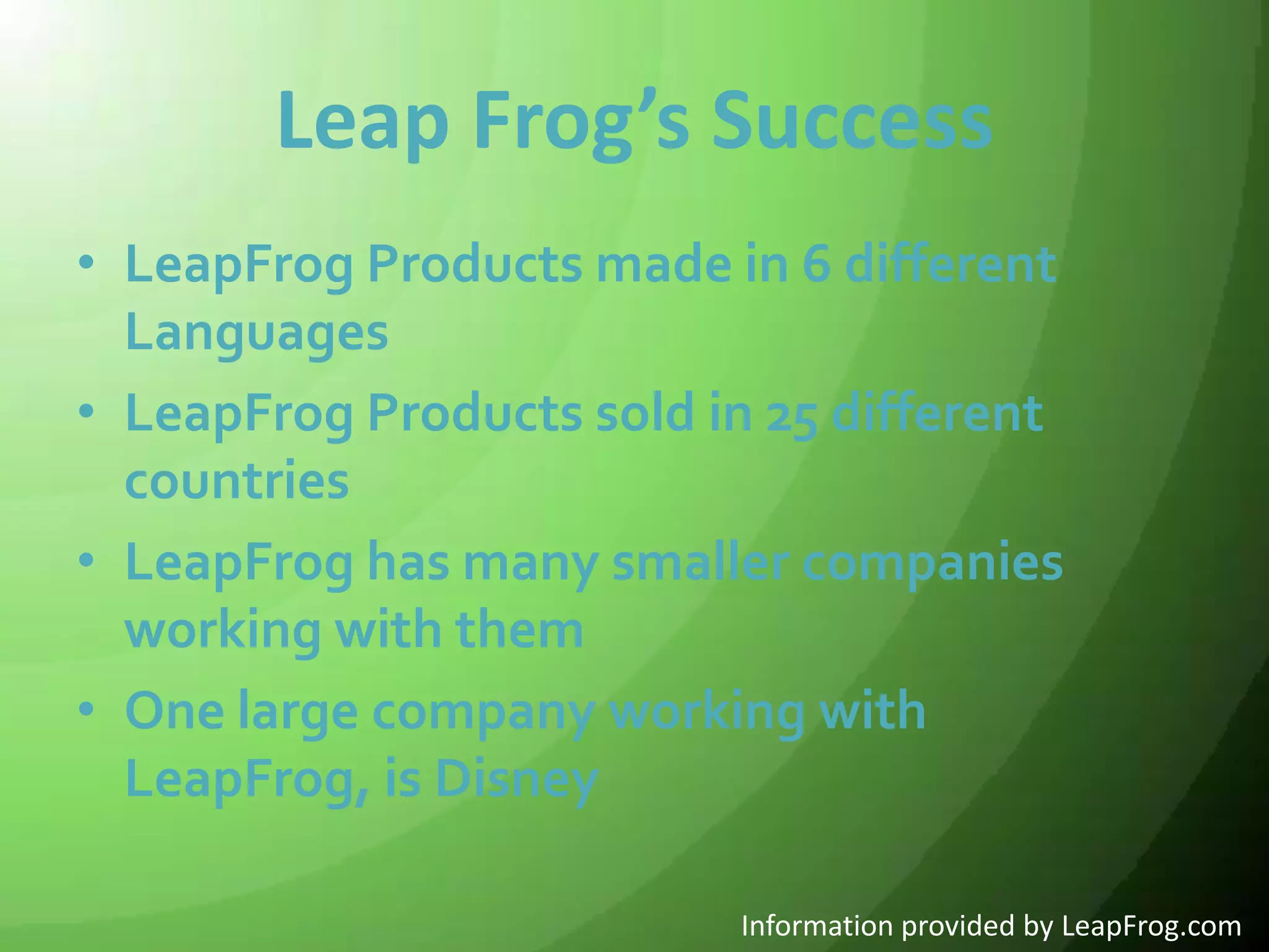 Leap Frog Presentation | PPTX
