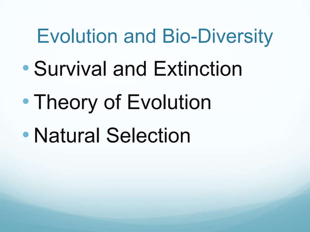 Edu290 part 1 evolution and biodiversity | PPTX | Biological Sciences | Science