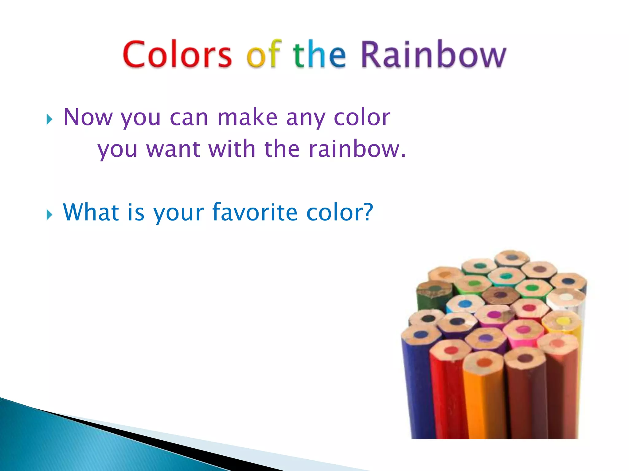 Colors of the Rainbow | PPTX