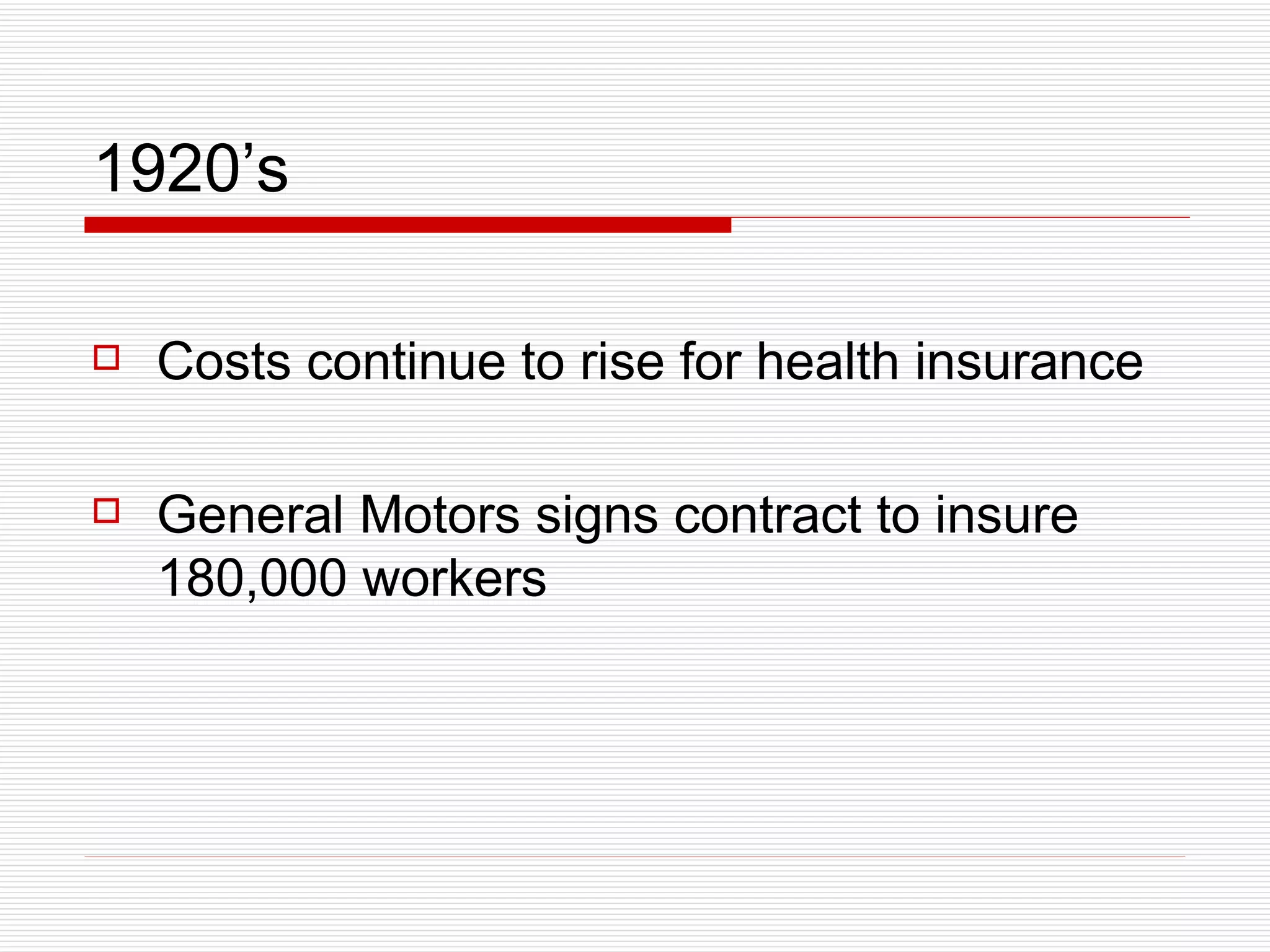 The History of Healthcare in the U.S. | PPT