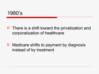 The History of Healthcare in the U.S. | PPT