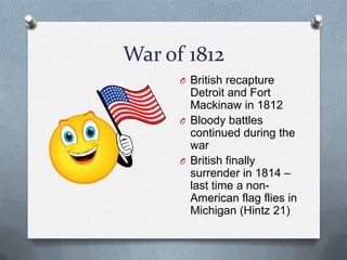 History of Michigan: From Native Americans to Statehood | PPTX