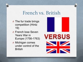 History of Michigan: From Native Americans to Statehood | PPTX | Death ...