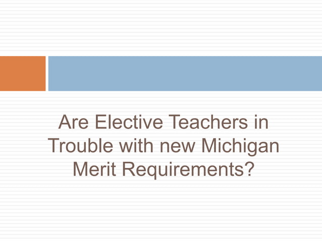 Importance of Electives | PPT