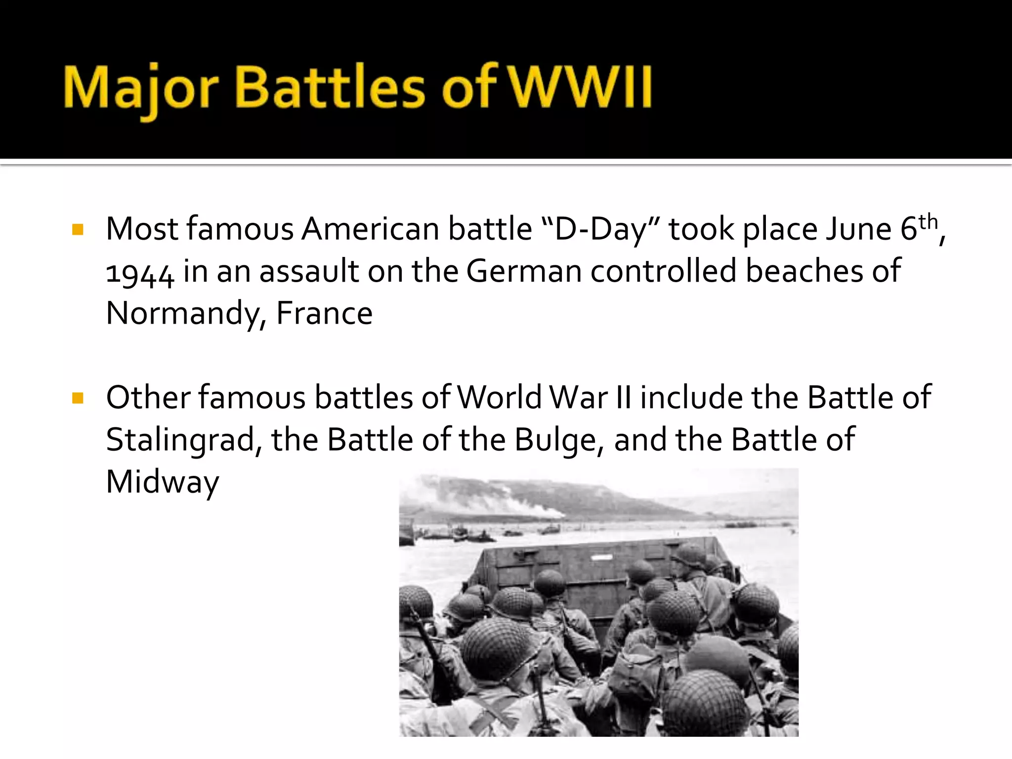 Edu 290 world war ii powerpoint | PPT