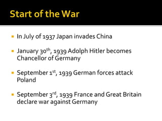 Edu 290 world war ii powerpoint | PPT