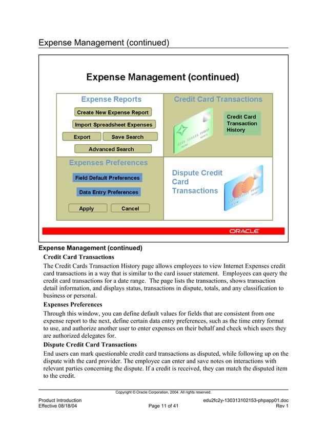 iExpenses Introduction | DOC | Credit Cards | Personal Debt