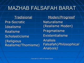 Edu 3004 mazhab falsafah barat | PPT