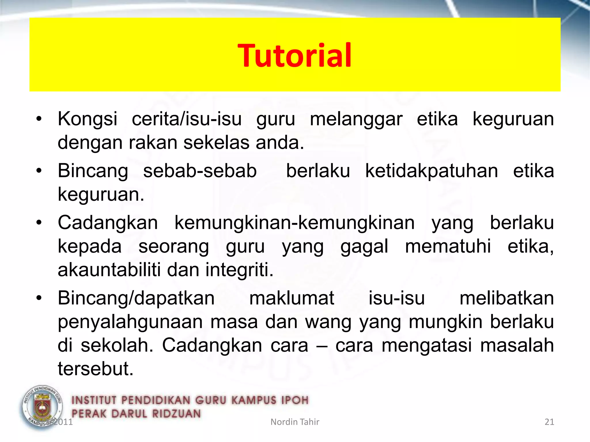 Edu3108 tajuk 3 isu-isu etika guru nota | PDF