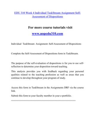 UOPEDU310 Redefined Education--uopedu310.com