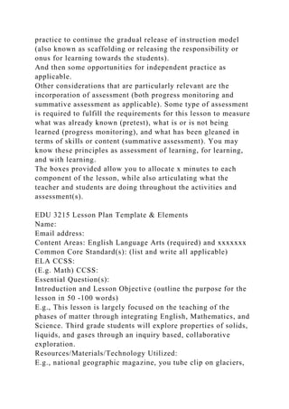 EDU 3215 Lesson Plan Template & Elements Name Andres Rod.docx