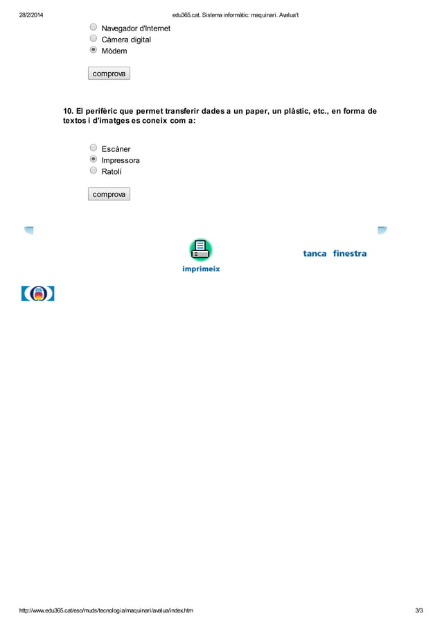Edu365.cat. sistema informàtic maquinari | PDF