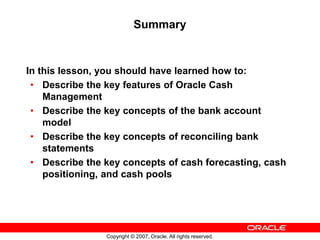 Oracle Cash Management | PPT