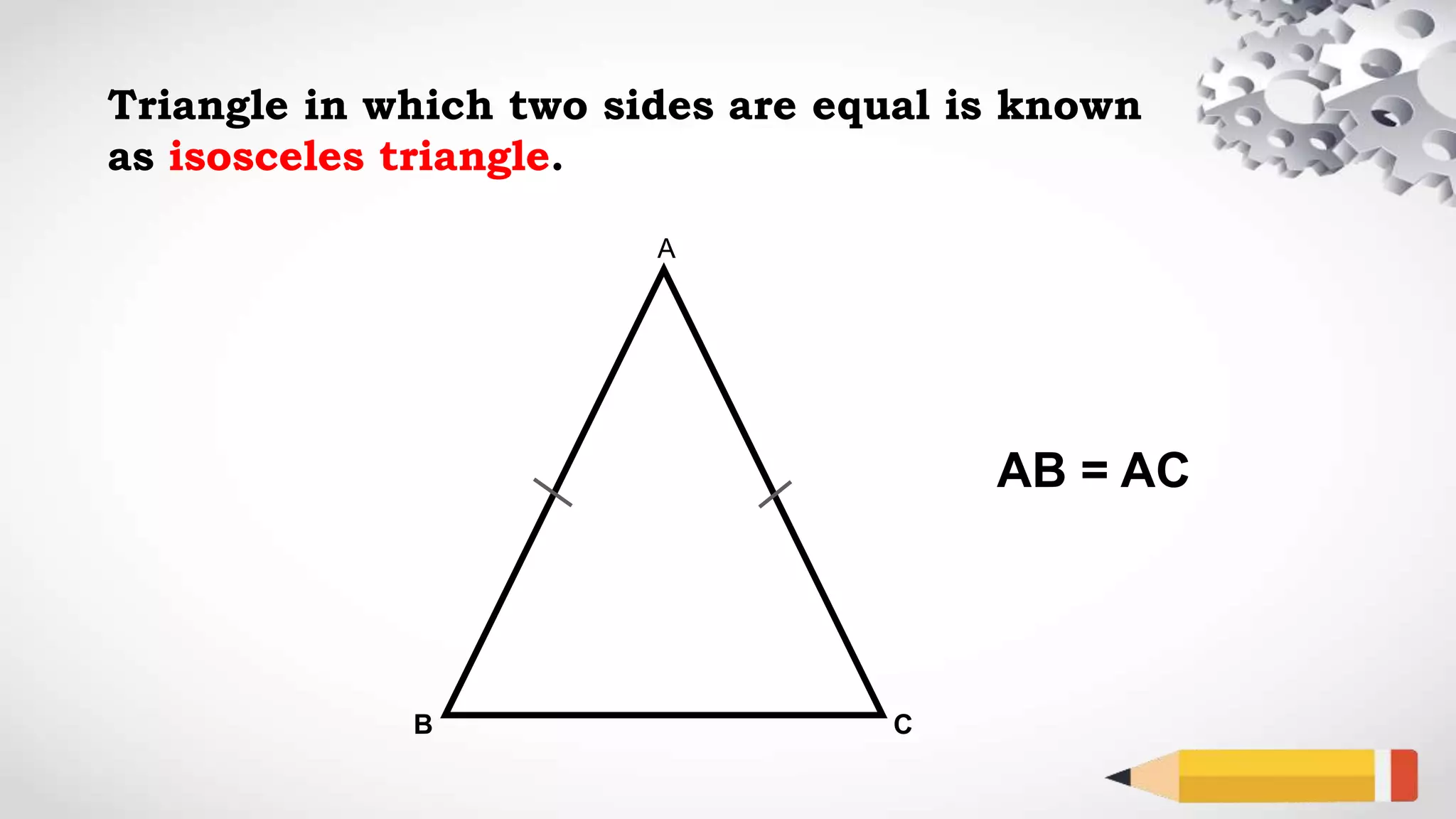 Isosceles triangle and its two theorems | PPTX