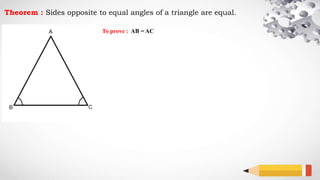 theorem of isosceles triangle | PPTX