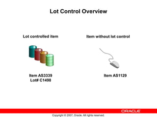 Oracle Inventory r12 lot and serial control.ppt
