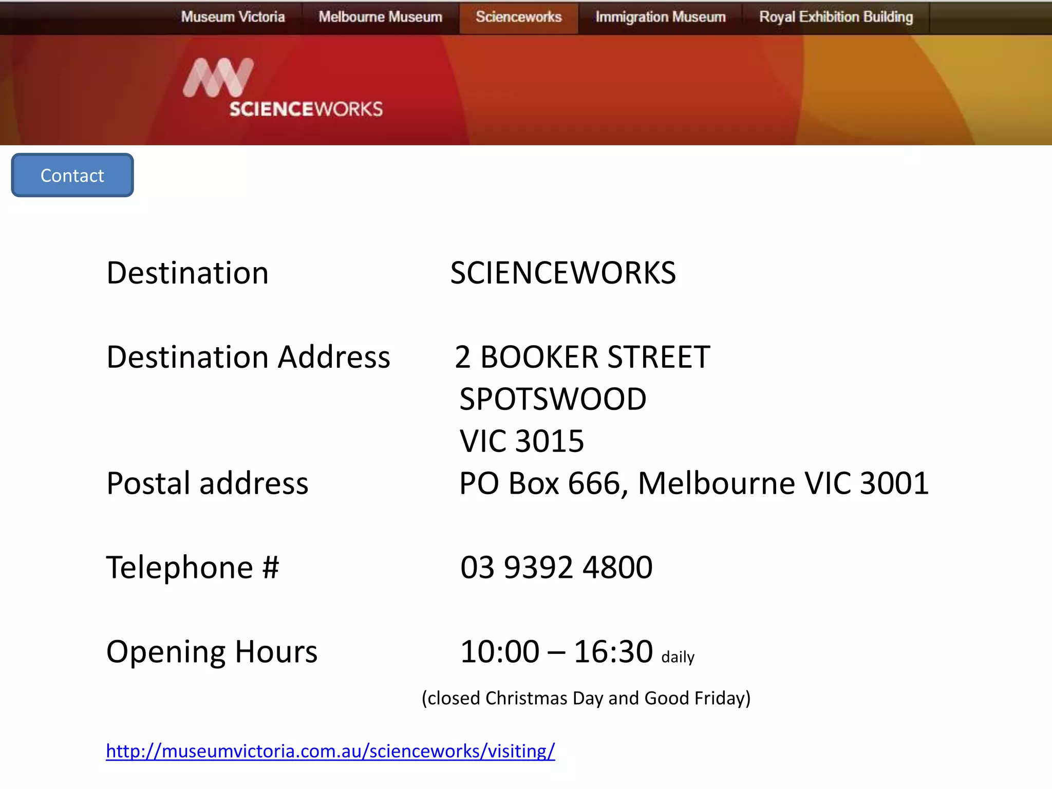 excursionscienceworks | PPT