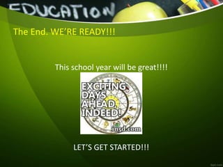 Edu 506 first day of school powerpoint | PPTX