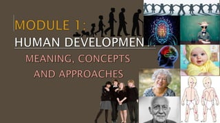 Human Development: Meaning, Concepts and Approaches | PPTX