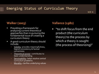 Edu 5356 curriculum theory chapter 4 and 9 | PDF