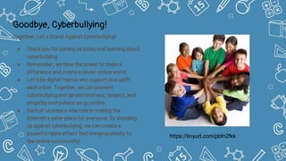 Cyberbullying | PPTX | Internet Safety | Parenting