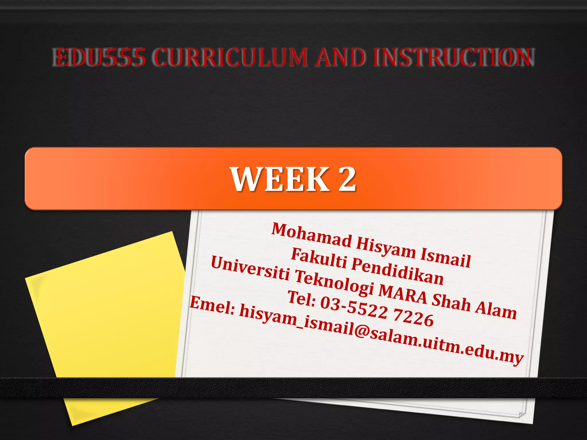 Edu555 cni week 2 | PDF