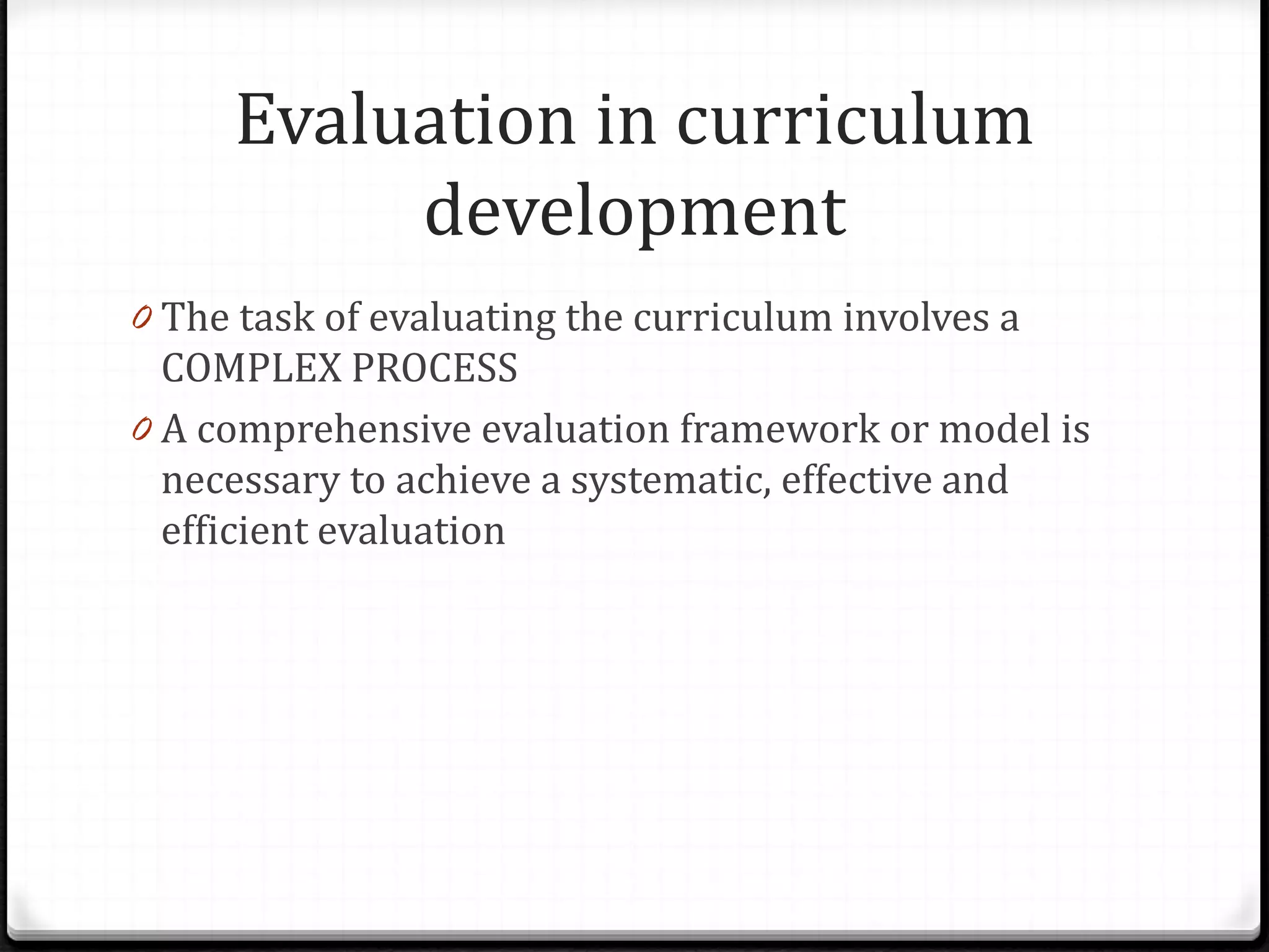 Edu555 curriculum evaluation, cipp model week 4 | PDF