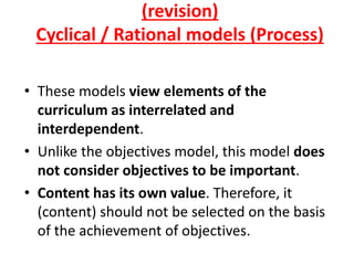 EDU560 Week 9 Lecture.pptx on cyclic model | PPTX