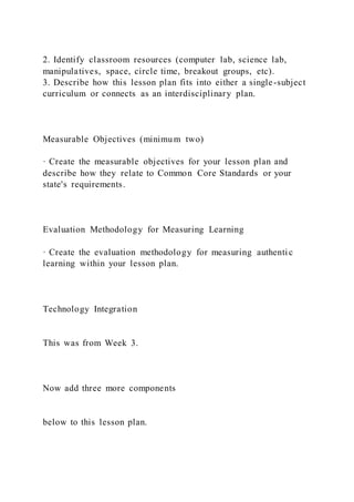 EDU 573 Instructional MethodsDaily Math Lesson Plan- Deve | PDF