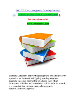 EDU 602 help Making Decisions/Snaptutorial | PDF